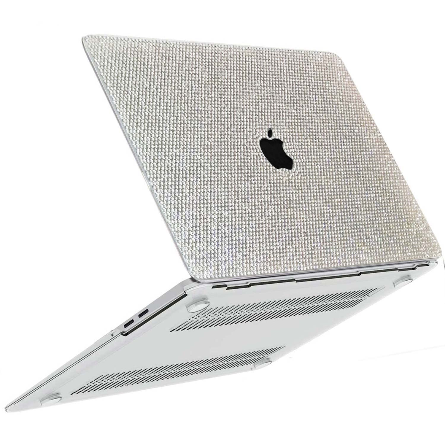 Teazgopx Bling Rhinestone Case Compatible with MacBook Air 15 inch 2024 2023 Release M3/A3114 M2/A2941 Chip with Liquid Retina Display Touch ID,Glitter Sparkle Diamond Fashion Luxury Shiny Shell