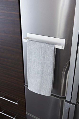Yamazaki KT-PL AK WH Plate Magnetic Paper Towel Holder, 約W6×D5.5×H24.5cm, White