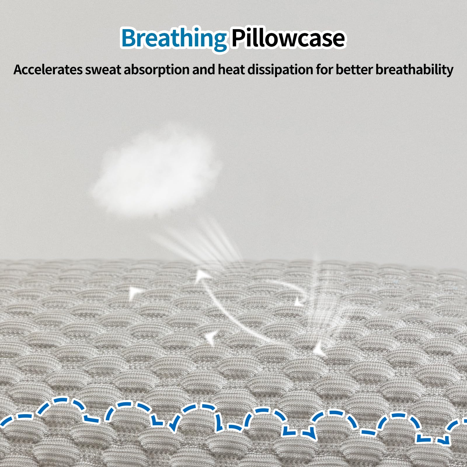 YOUR MOON Soft Cooling Pillow Queen Size, Cloud Comfort Cool Gel Pillows for Sleeping That Stay Cold, Down-Alternative Filling Support Cold Pillow, Washable Bed Pillows for Side and Back Sleepers