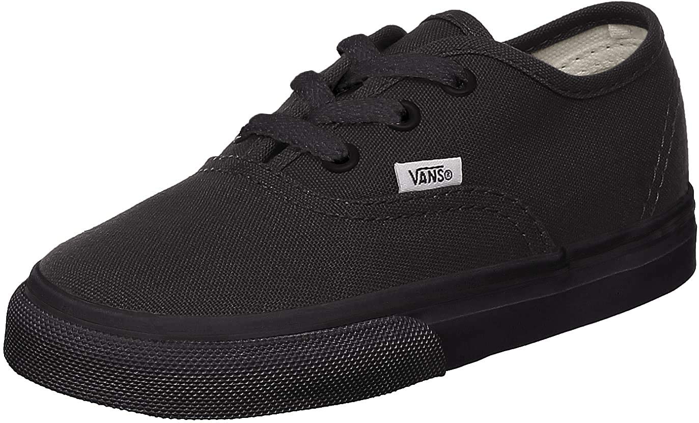 Vans Authentic, Unisex-Childs' Low-Top Trainers, Black/Black, Child 11 UK (28 EU)