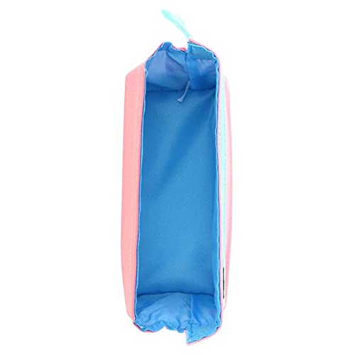 SUN-STAR Pen Case Arkno Large Capacity Pencil Holder Portable Pencil Pouch for Office Light Pink S1419951