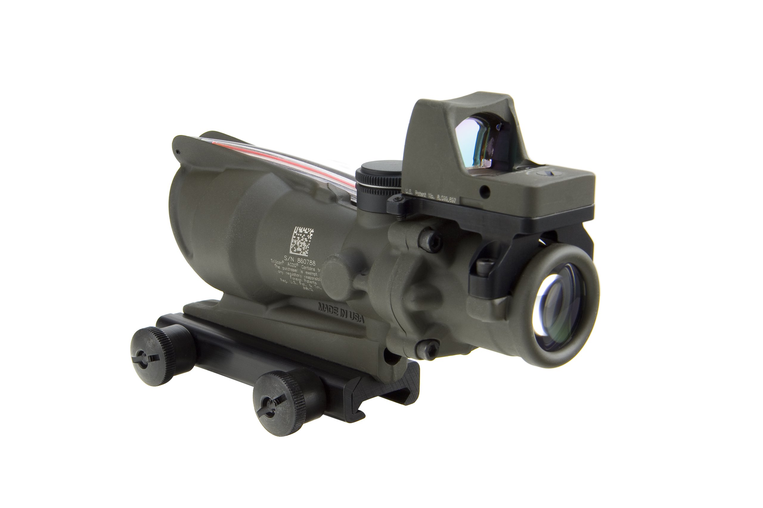 Trijicon 4x32mm ACOG Dual Illumination Red Chevron .223 Ret 3.25 MOA RMR Sight TA51 Mount CK ODG Optics