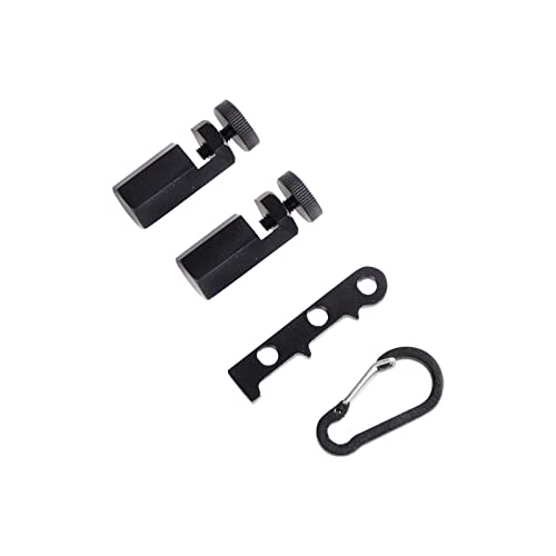 WHYATT Tall Stair Gauges for Framing with Holder Carabiner Stair guages Knobs Tool for Circular Saw Metal Stair Stringer Layout Tool for Carpentry s Stair Rafter Gauge Clamps