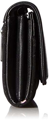 Vera Bradley Women's Microfiber Audrey Wallet With RFID Protection, Black, One Size