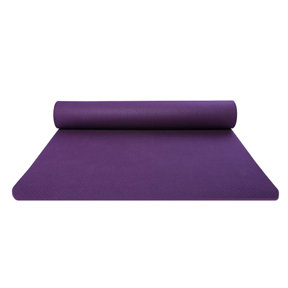 Yoga Fitness Mat, Widened 80cm Thickened Non-Slip TPE Yoga Exercise mat for Beginner, Best Light Weight, 6mm/8mm