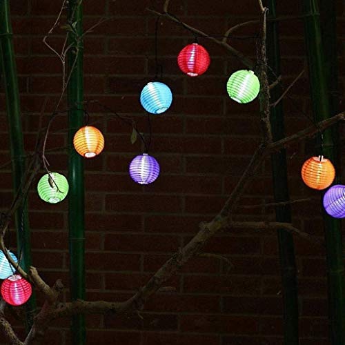 WDWL Waterproof Solar String Light Lantern, Outdoor String Lights Lantern Ball, Globe Lights Garden Courtyard Garden Party Home Decoration