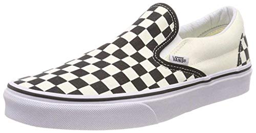 Vans Unisex Adults' Classic Slip On, Black/Off White Check, 5 UK