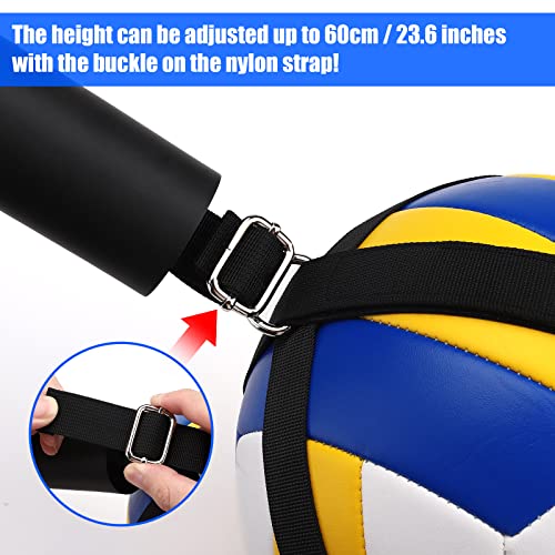 TOBWOLF Volleyball Spike Trainer, Volleyball Spike Training System for Basketball Hoop, Volleyball Equipment Training Aid Improves Serving, Jumping, Arm Swing Mechanics and Spiking Power