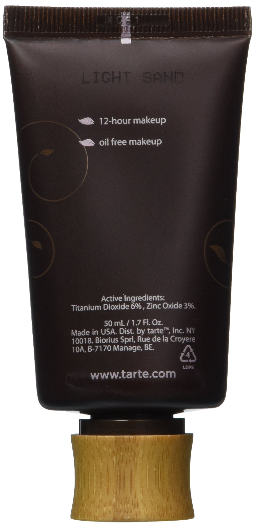 Tarte Cosmetics Amazonian Clay 12-Hour Full Coverage Foundation 1.7 fl oz SPF 15, Light Sand