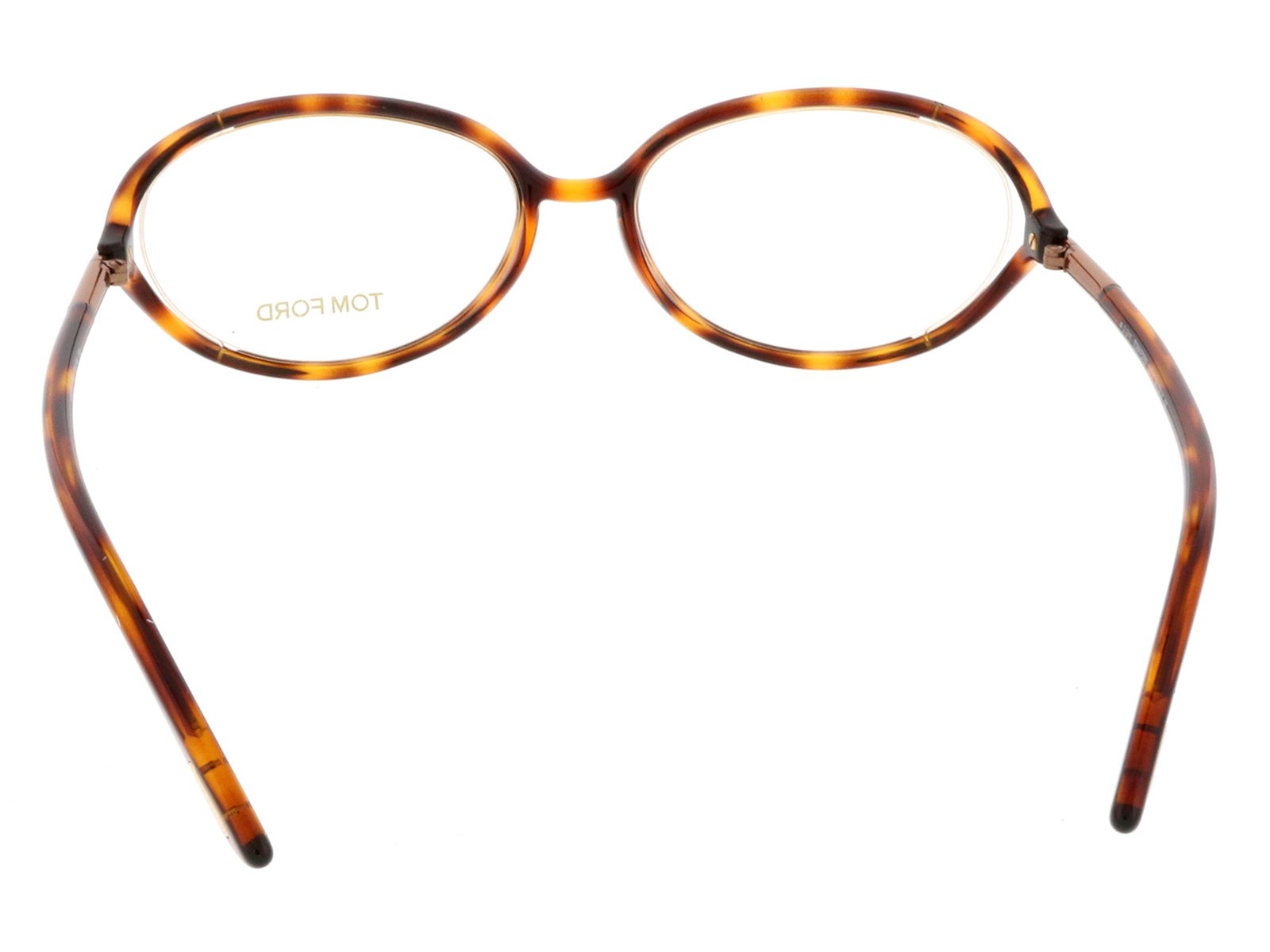 Tom Ford Womens Tortoise Print Oval Reading Glasses Brown 55mm