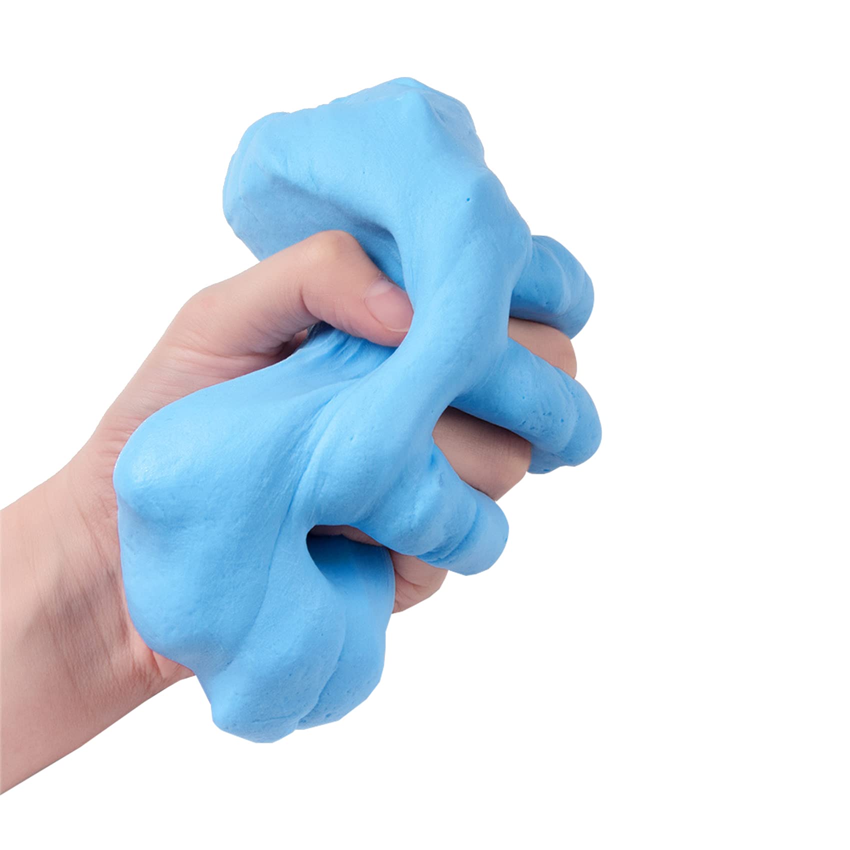wkjwjy Fluffy Butter slime Kit 4 Pack, Big Ice Cream Making Cloudz Dope Glossy for Toddlers age, Soft Scented Stretchy Non Toxic with Charms Cute Stuff,Age 6-8 Girls Boys Birthday Easter
