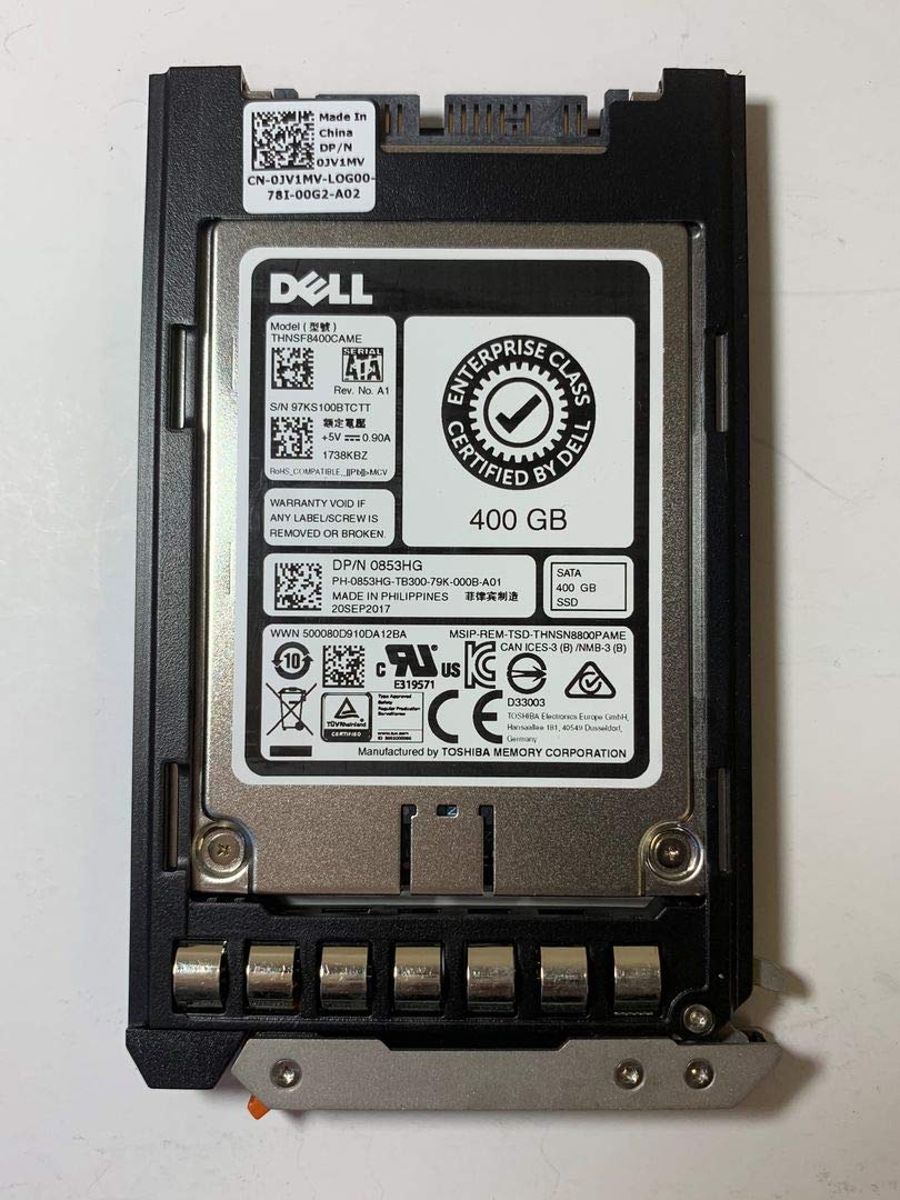 Toshiba 400GB SSD 1.8" 6Gb/s SATA Solid State Drive Model: THNSF8400CAME DP/N: 853HG