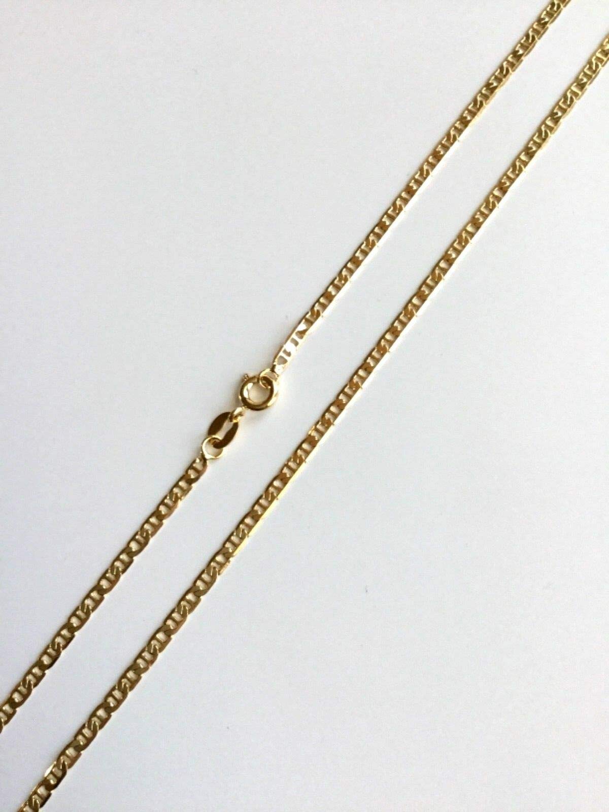 Yonune 18K GOLD PLATED GRIM REAPER NECKLACE 20" LONG / 18K BANO DE ORO CADENA DE LA SANTA MUERTE 20" LARGO-P77