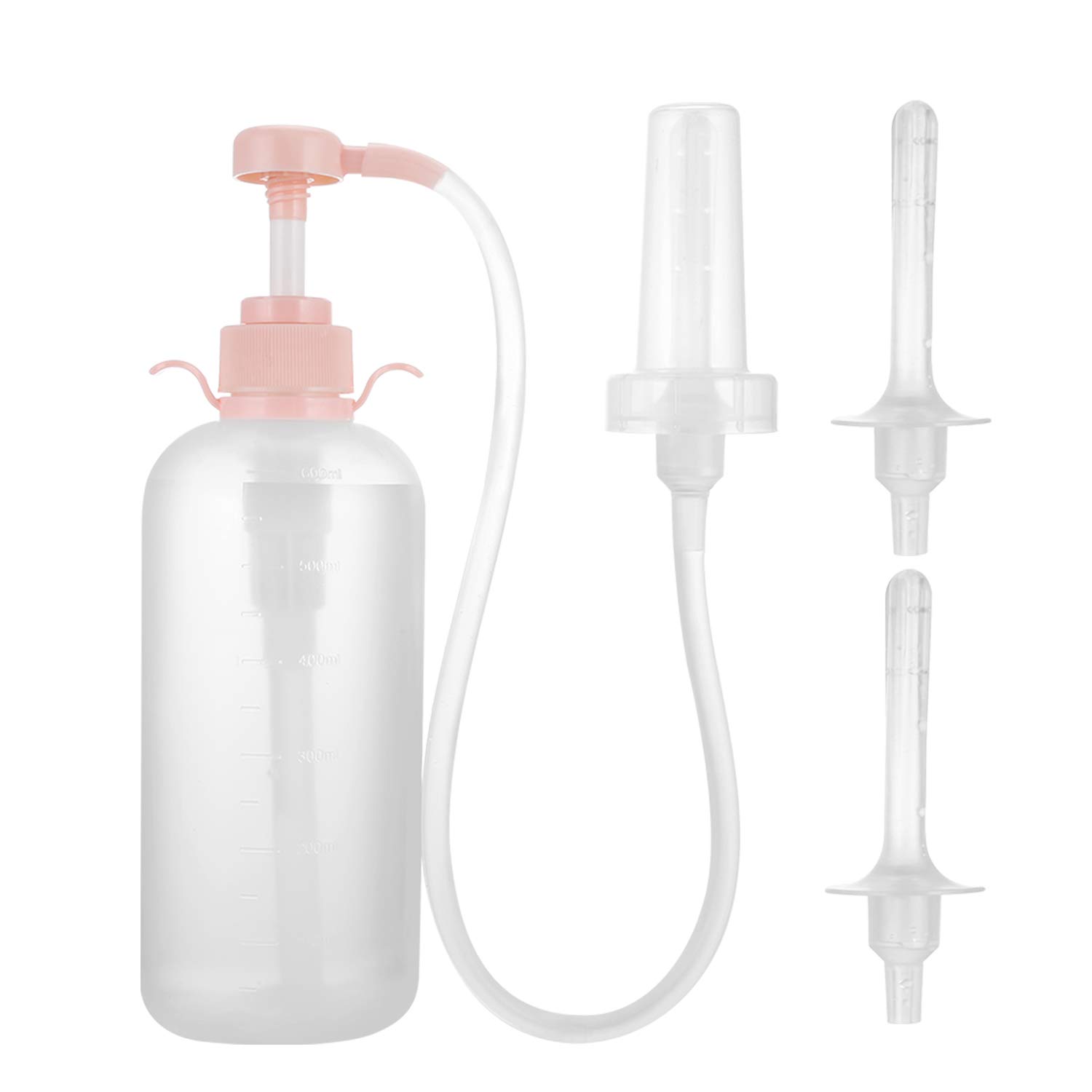 Vaginal Douche for Women Vaginal Cleansing System 600 ml Douche Cleaner Anal Douche Cleaning Kit Capacity with 3 Nozzles