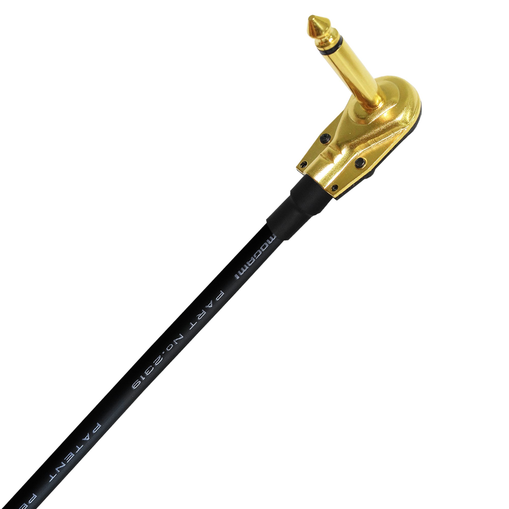 WORLDS BEST CABLES 3 Units - 2 Foot - Pedal, Effects, Patch, Instrument Cable Custom Made Made Using Mogami 2319 Wire and Eminence Gold Plated ¼ inch (6.35mm) R/A Pancake Type Connectors