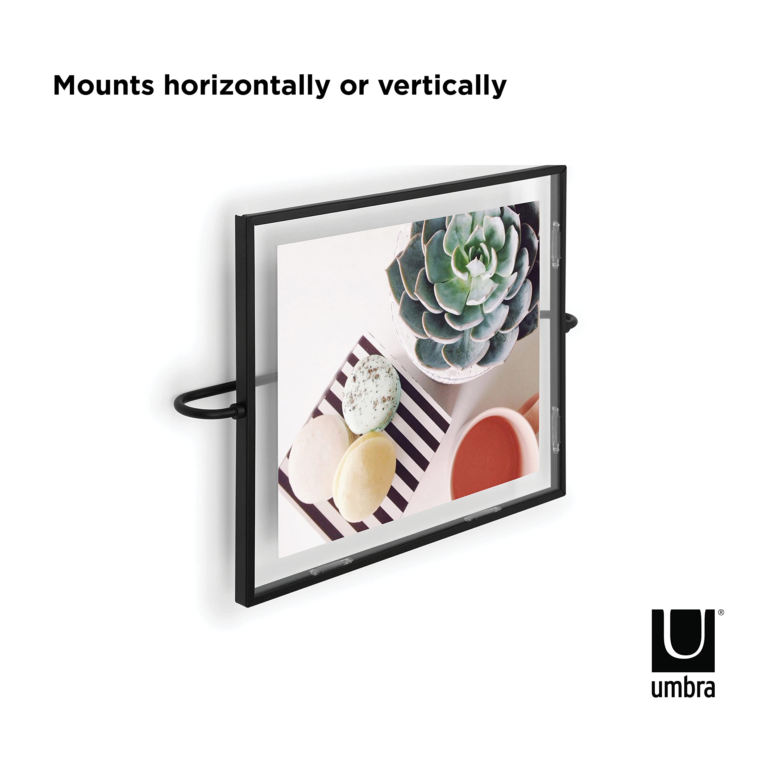Umbra Phantom Picture Frame, Black, 8" x 10"