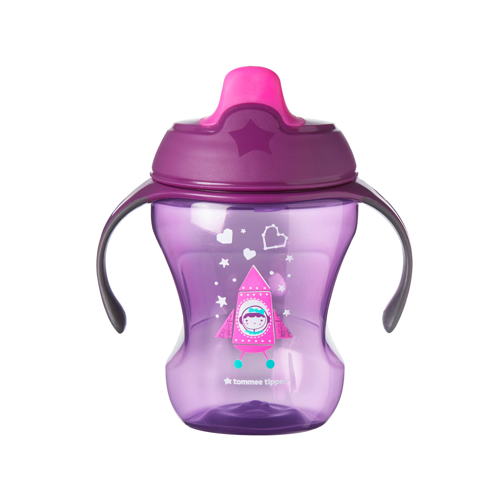 Tommee Tippee Infant Trainer Sippee Cup with Removable Handles | Spill-Proof, BPA-Free – 7+ months (8oz, 3 Count)