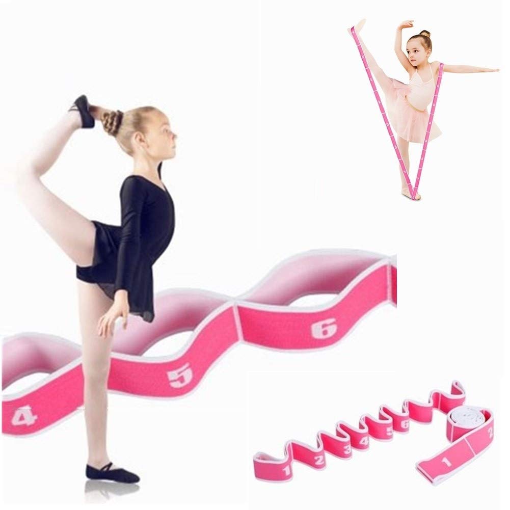 TOMENGBEIAABBCC Children's Dance Training Elastic Band, 8 Loops, Polycotton, Basic Style, Yoga Equipment for Home Workouts