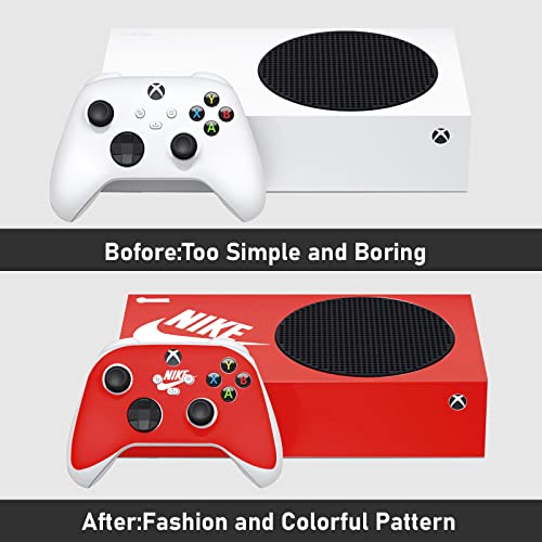 Xbox Series S Skin for Console and Controllers, Xbox Series S Sticker Vinyl Protective Skin, Decal Cover Skins for Xbox Series S Console & Controllers - Shoebox