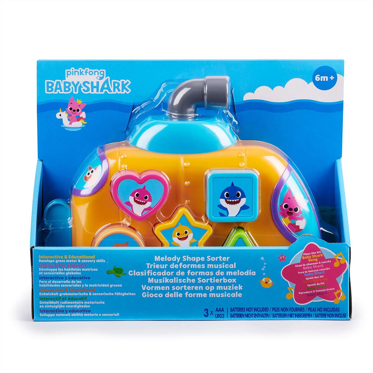 WowWee Pinkfong Baby Shark Melody Shape Sorter - Preschool Toy