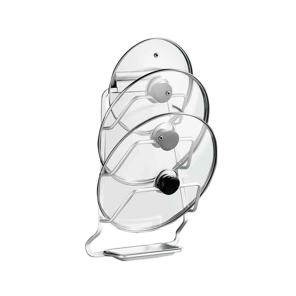 WUDILU 3 Layer Anti-Fall Space Aluminum Drying Pan Pot Rack Cover Lid Rest Stand Spoon Holder Kitchen Tool