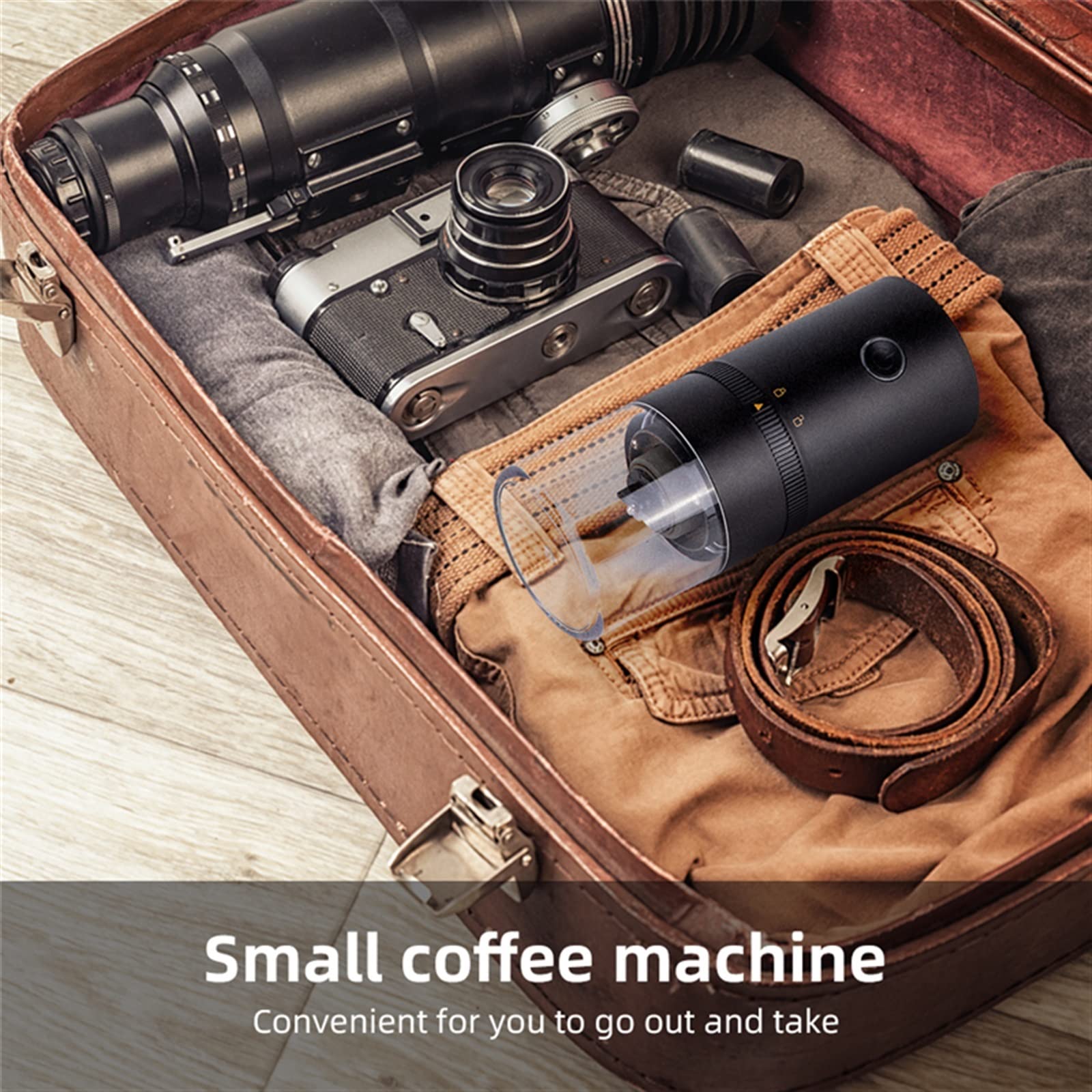 VEMMIO Coffee Machine Upgrade Portable Electric Coffee Grinder Charge Profession Ceramic Grinding Core Coffee Beans Grinder