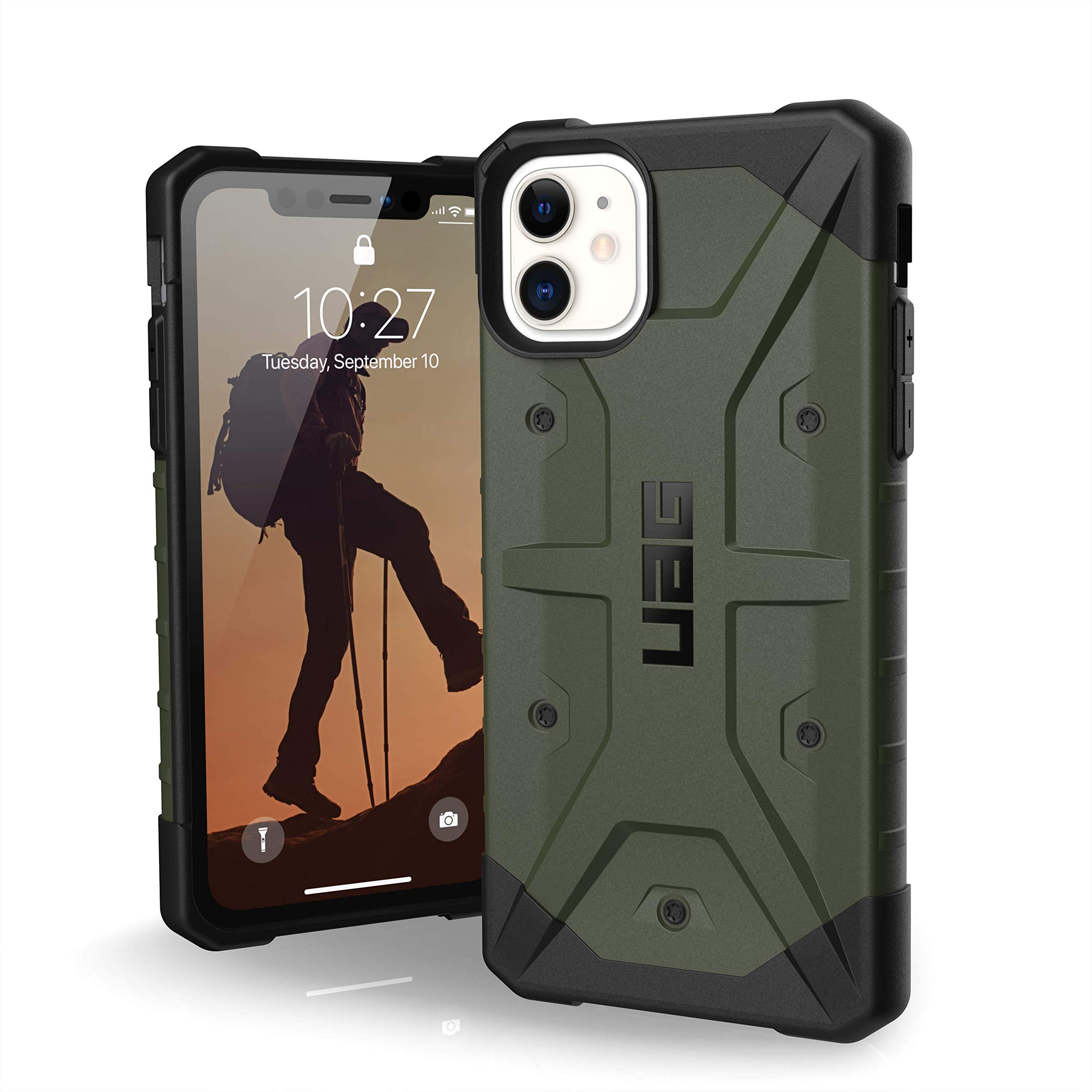 URBAN ARMOR GEAR UAG Designed for iPhone 11 [6.1-inch Screen] Pathfinder Feather-Light Rugged [Black] Military Drop Tested iPhone Case
