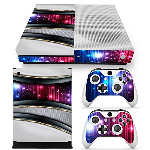 ZOOMHITSKINS X1 S Skins for Console and Controller, Pink Silver Galaxy Purple Graphic Abstract Metal Art, Durable, Bubble-Free Goo-Free, 2 Controller Skins 1 Console Skin, Made in USA