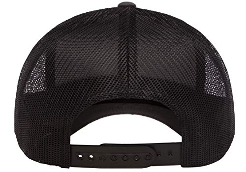 Yupoong YP Classics Retro Trucker Cap, Charcoal/Black, OSFA