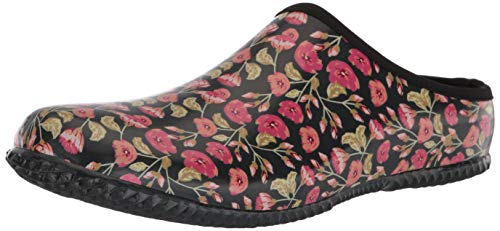Western Chief Garden Clogs for Women - Man-Made Upper That Flaunts Floral Details, Slip-On Design, and Removable Textile InsoleRose Garden 8 M