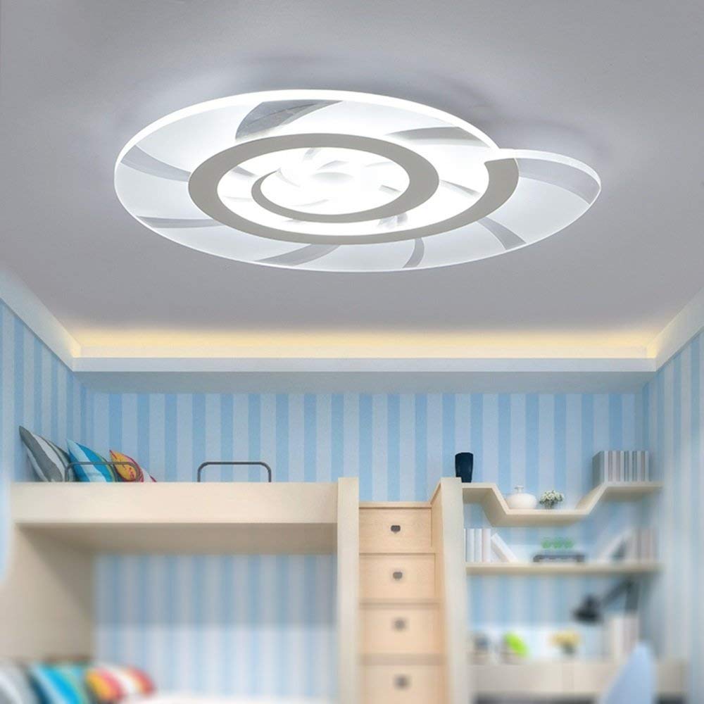 YWGYZ Children's Room Blankets Led Lamp Lamp/Pendulum/Hot Stars Moon Light/Cycle Drawing Room Electric Light Bulbs,60cm,White Light