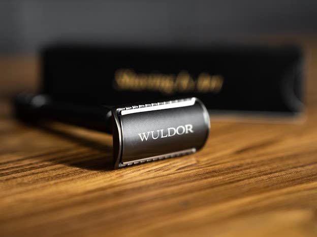 Wuldor Double Edge Wet Shave Safety Razor with 5 free blades
