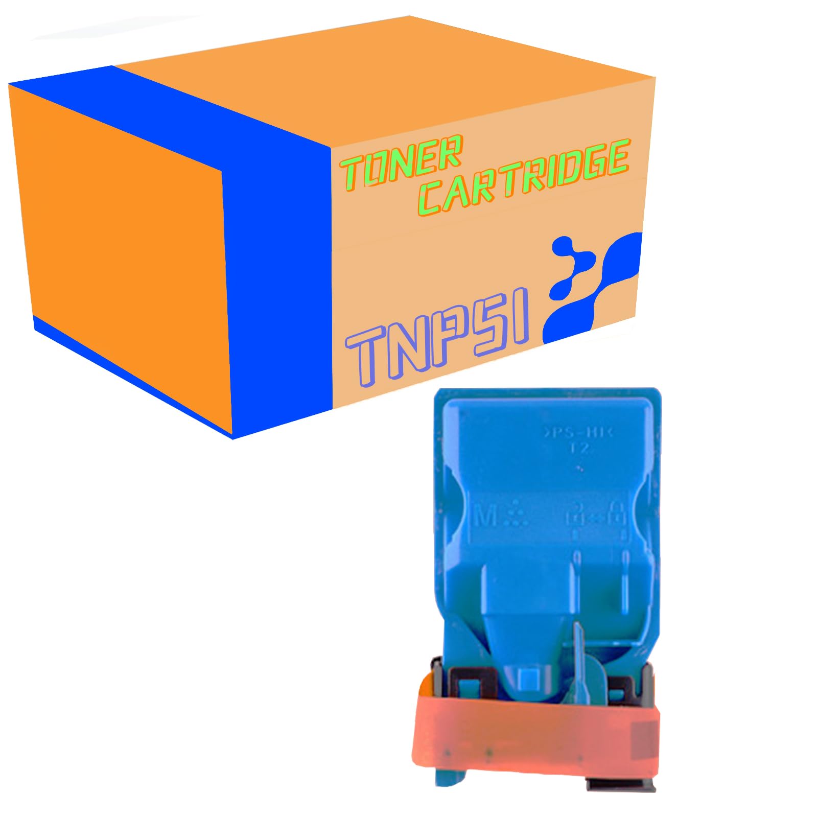 TNP51 Toner Cartridge for Konica Minolta, Compatible Bizhub C3100 C3110 Printer Cyan*1