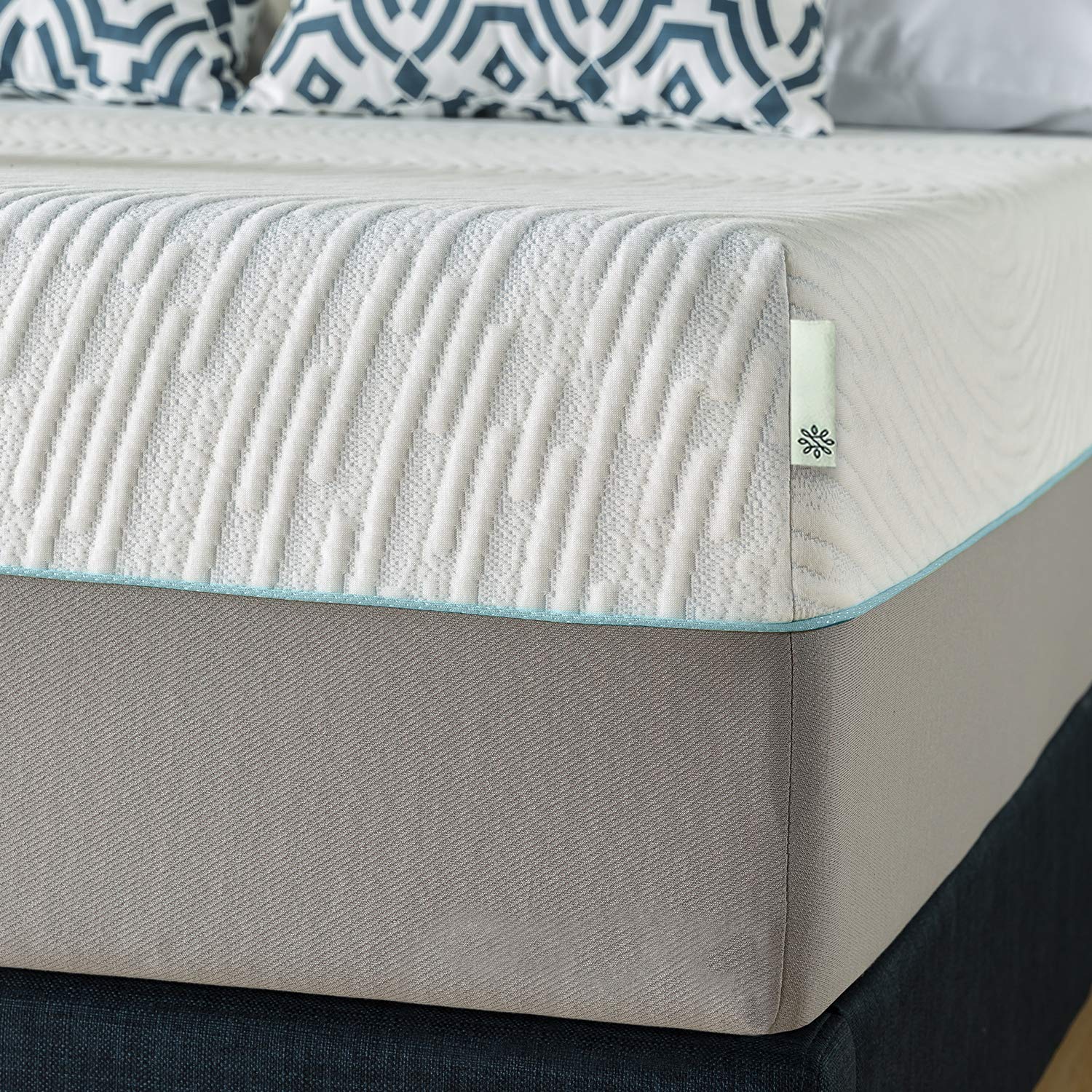 Zinus 13 Inch Green Tea Pressure Relief Memory Foam Mattress/Zoned Airflow Design/CertiPUR-US Certified/Bed-in-a-Box, Queen