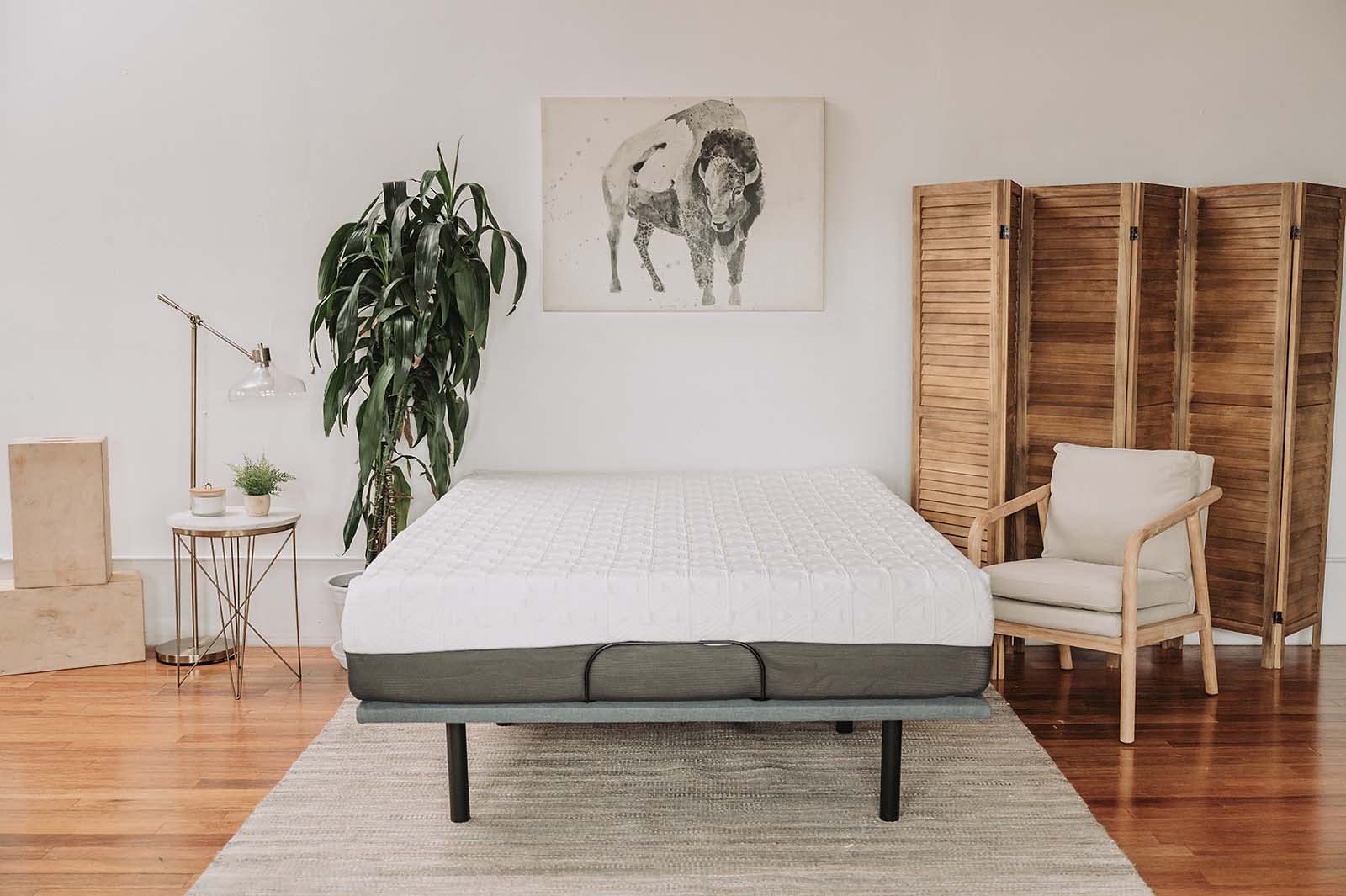 WUYASON Queen Size Mattress, 8 inch Sleep Gel Memory Foam Mattress with Motion Isolating, Medium Firm Feel Mattress Bed in a Box, Ergonomic Mattress with Fit Spine, White/Dark Gray (Queen)