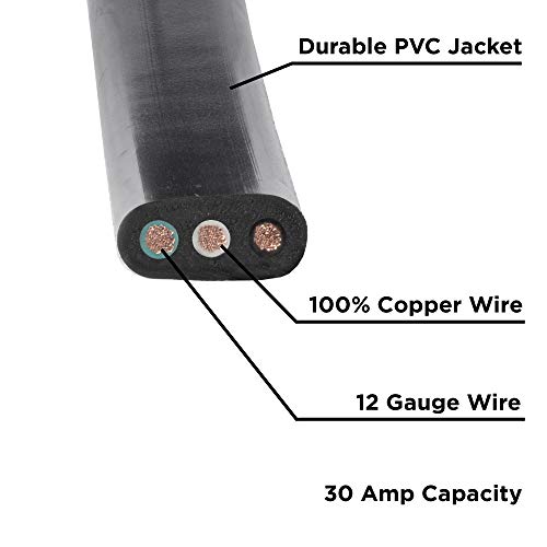 Westinghouse 3015425C 25' Generator Cord, 30A 120V L5-30P to TT-30R