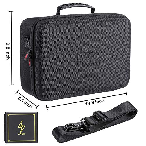 Zadii Hard Carrying Case Compatible with Nintendo Switch, Travel Case fit Gamecube Controller and Pro Controller