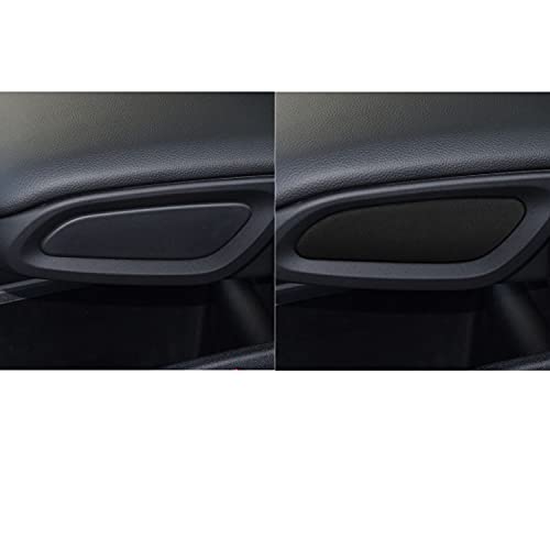 Toworldit Alcantara + ABS Material Center Console Armrest Box L/R Cover Trim Sticker Compatible with BMW Mini Cooper F60 2018-2020 (Black Gray)