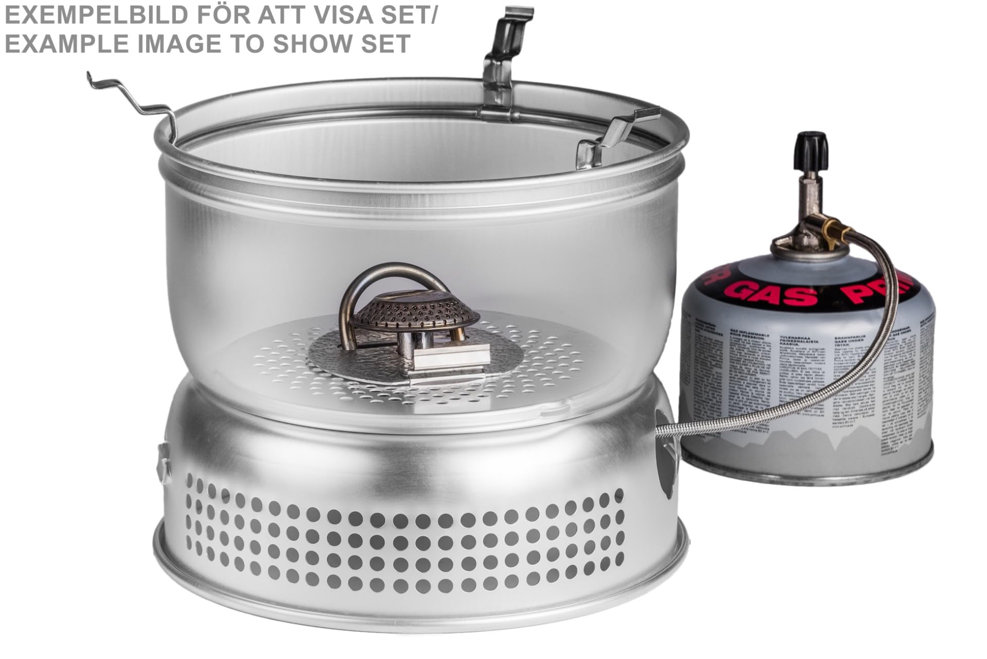 TRANGIA 25-23 Duossal 2.0 Camping Stove Kit with Stainless Steel Lined Pans,25-21