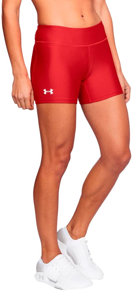 Under Armour Women's UA On The Court 4" Shorts LG Red