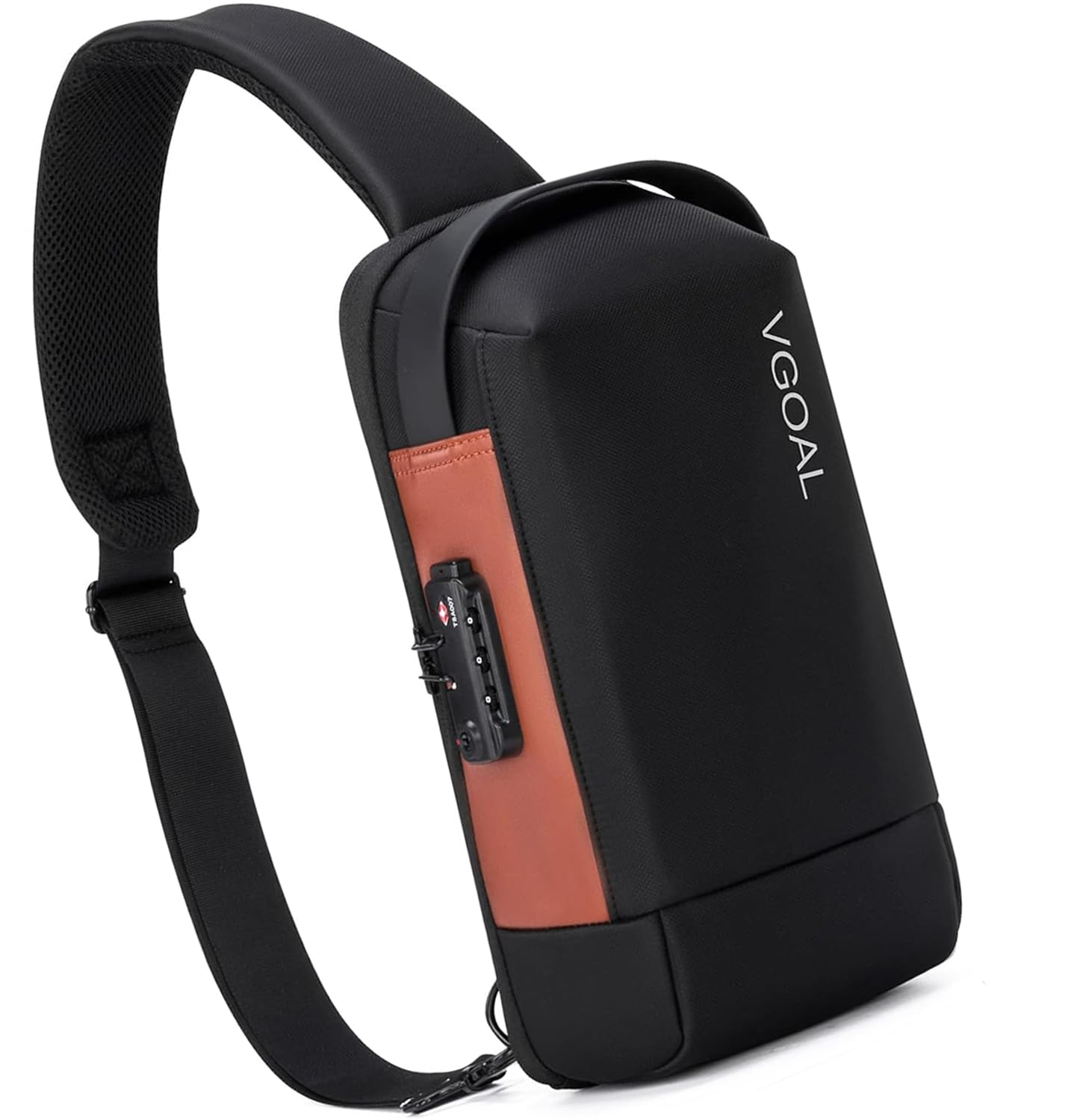 VGOAL Sling Backpack Men'S Chest Bag Shoulder Crossbody Sling Backpack with TSA Lock and USB Charging Port