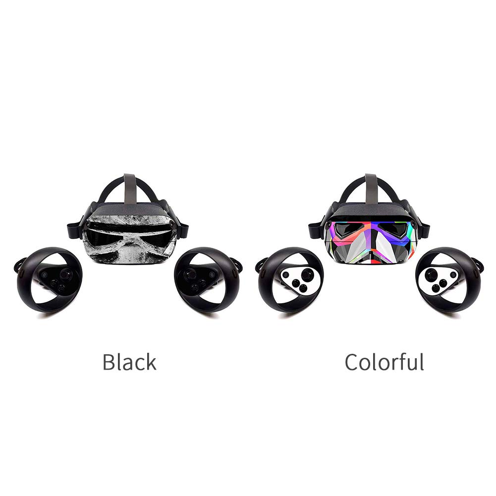 Yuhoo Skin for Oculus Quest, Skin Decals Removable Easy Apply Protective VR Headset Sticker for Oculus Quest