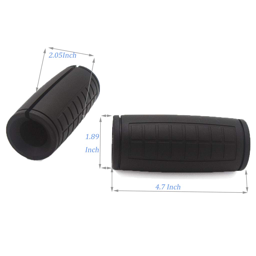 yuhqc Weight Bar Grips Fit Standard Barbell, Dumbell Handles, Thick Bar Training Adapter for Weightlifting & Cable Attachments Fitness Training Rope Grips for Body Arm Forearm Builder Strength(Black)