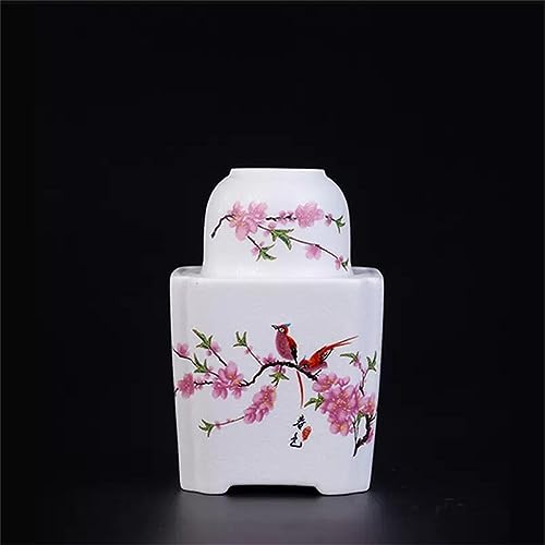 ZLXDP Square Hot Wine Pot Household Chinese Antique Wine Set Set Hot Warm Wine Pot Ceramic Warm Wine Ware