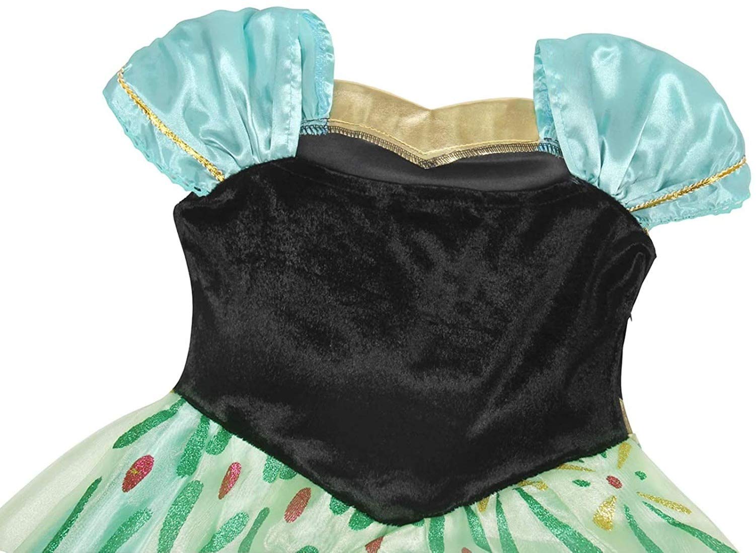 Xinfenglai Green Girls Cosplay Dance Dress Princess Costumes (4-5T)