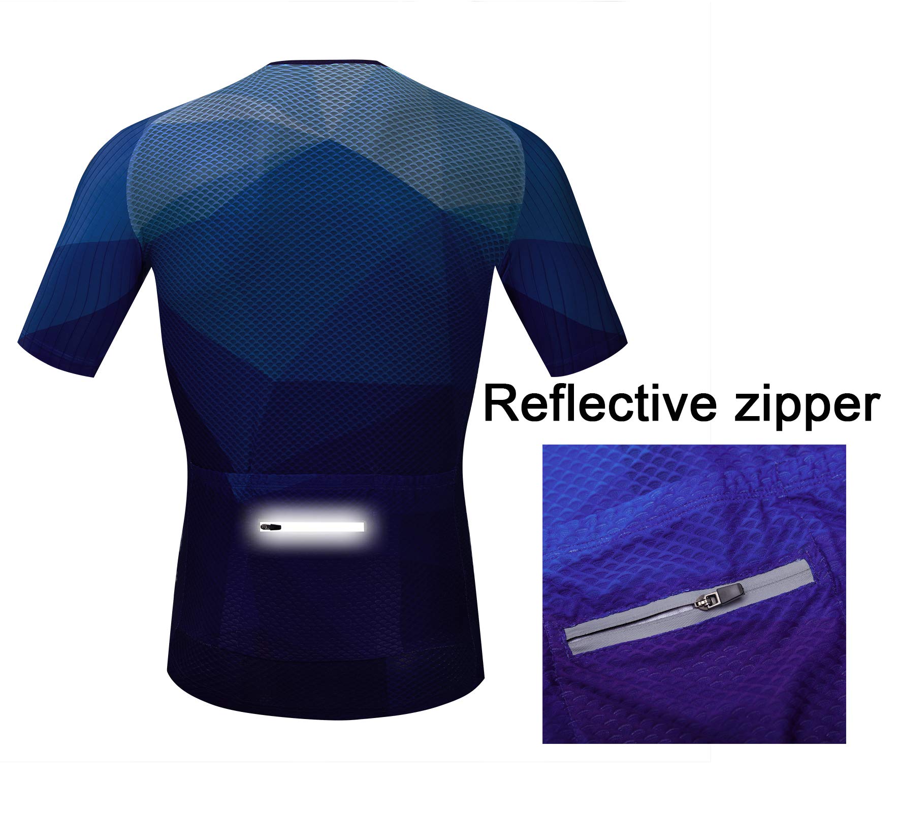 White Cycling Jersey Men, Men's Racing Bike Shirt Tops S-XXXL