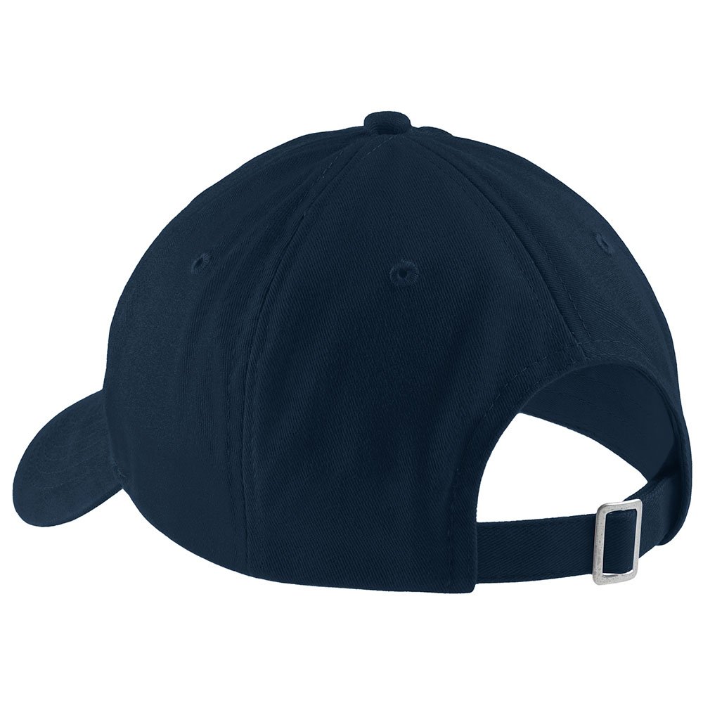 Trendy Apparel Shop New York State Map Embroidered Low Profile Soft Cotton Brushed Baseball Cap - Navy