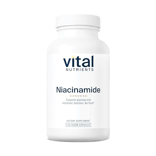 Vital Nutrients - Niacinamide - Helps to Moderate Occasional Stress and Supports Normal Joint Function - 120 Capsules per Bottle - 1500 mg