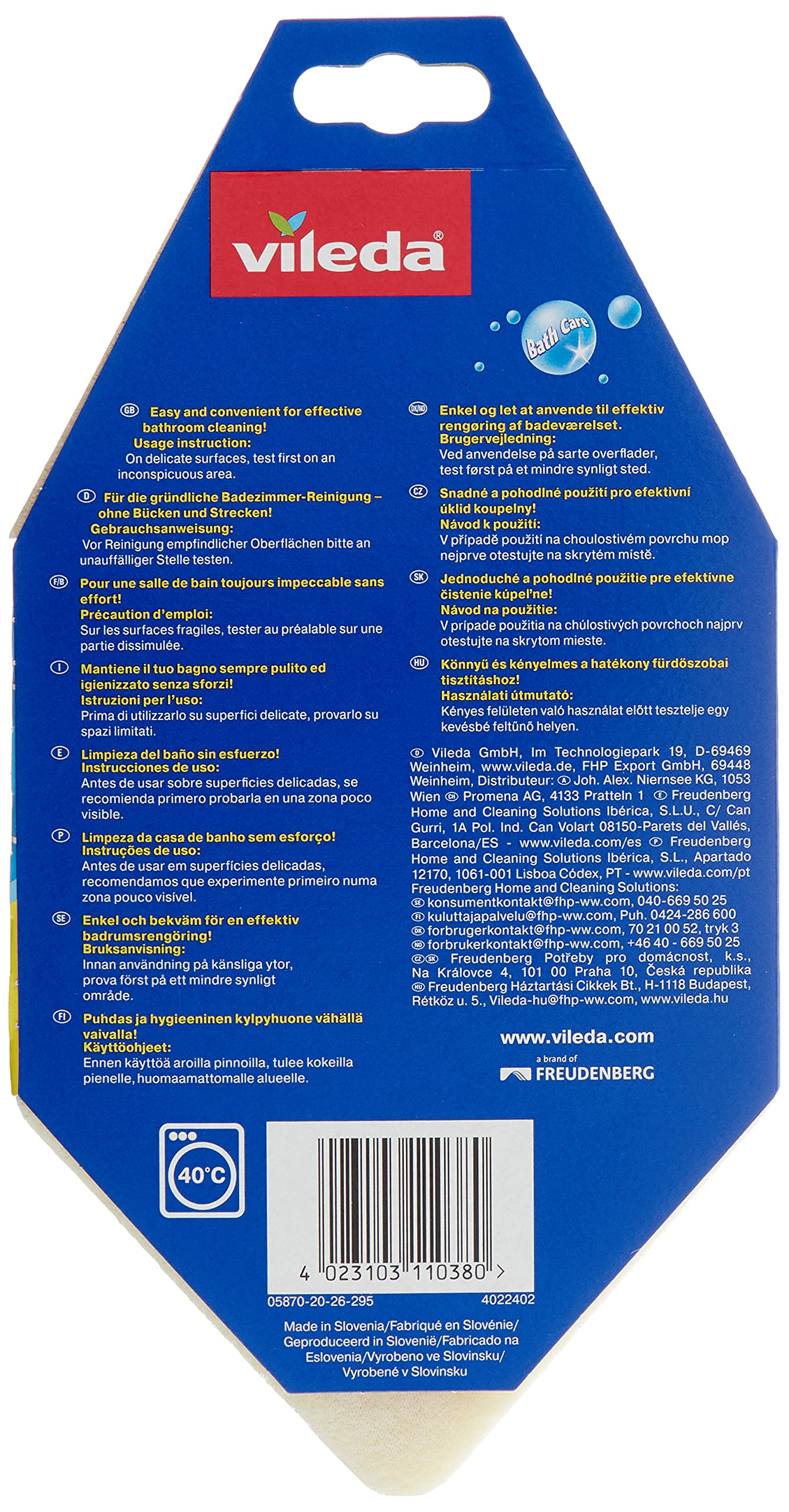 Vileda VIL128297 Bath Magic Mop Refill