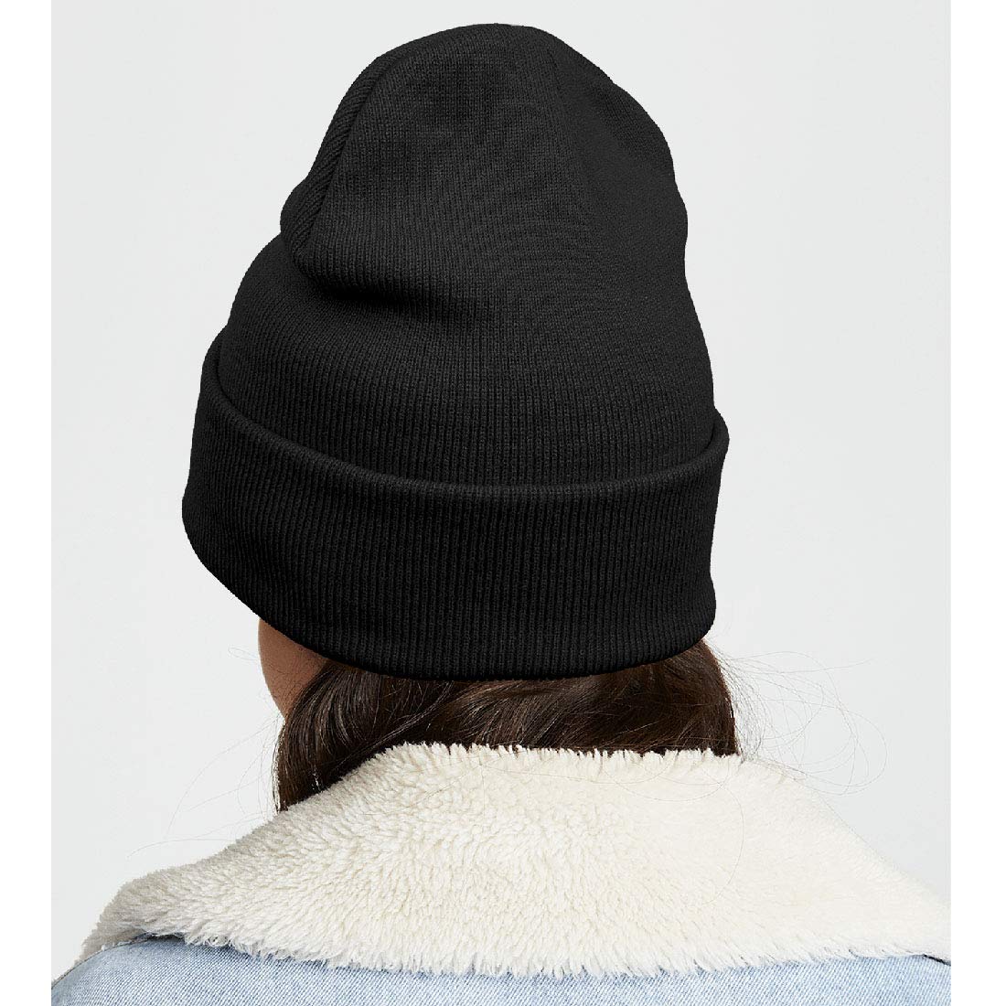 Univeins Adult Soft Solid Color Knit Cap Headwear for Mens Womens